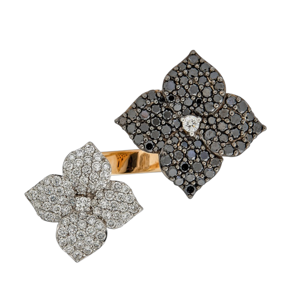 Fiore Double Flower Ring | Piranesi Precious Jewels