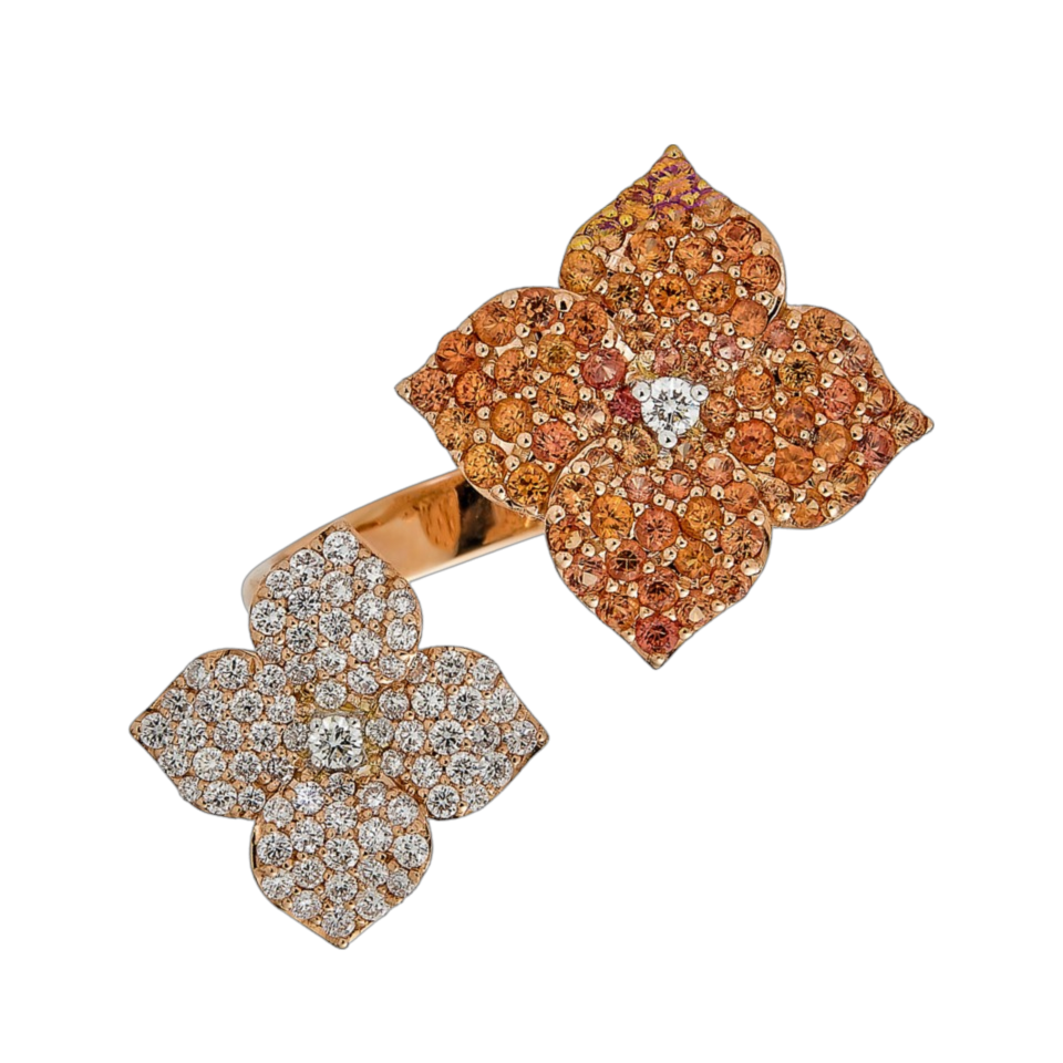 Fiore Double Flower Ring | Piranesi Precious Jewels